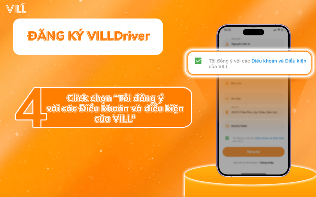 HƯỚNG DẪN TẢI, ĐĂNG KÝ VÀ ĐĂNG NHẬP APP VILL DRIVER