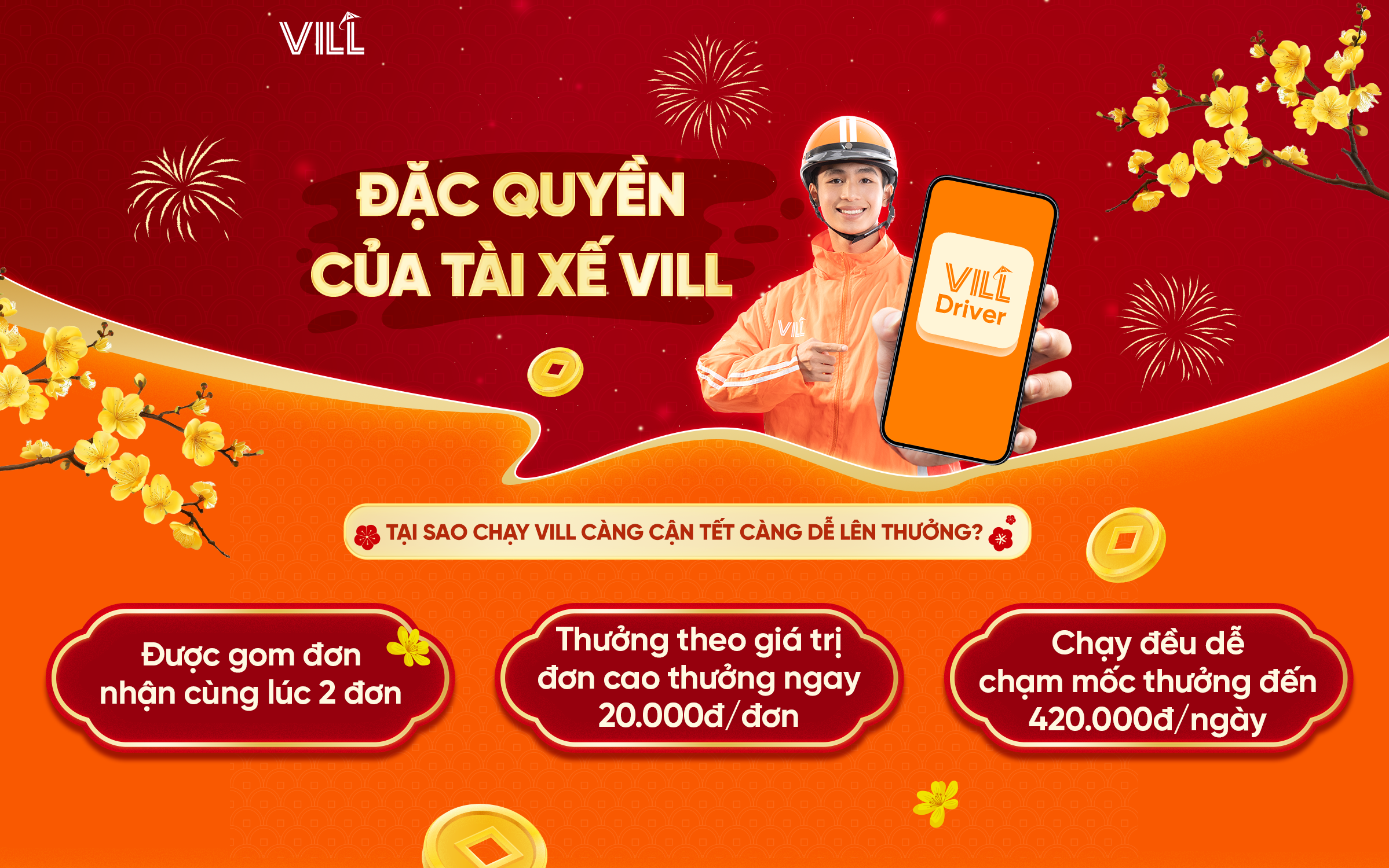 VILL Driver | Vì sao chạy VILL cận Tết càng dễ lên thưởng? - Đồ ăn ...