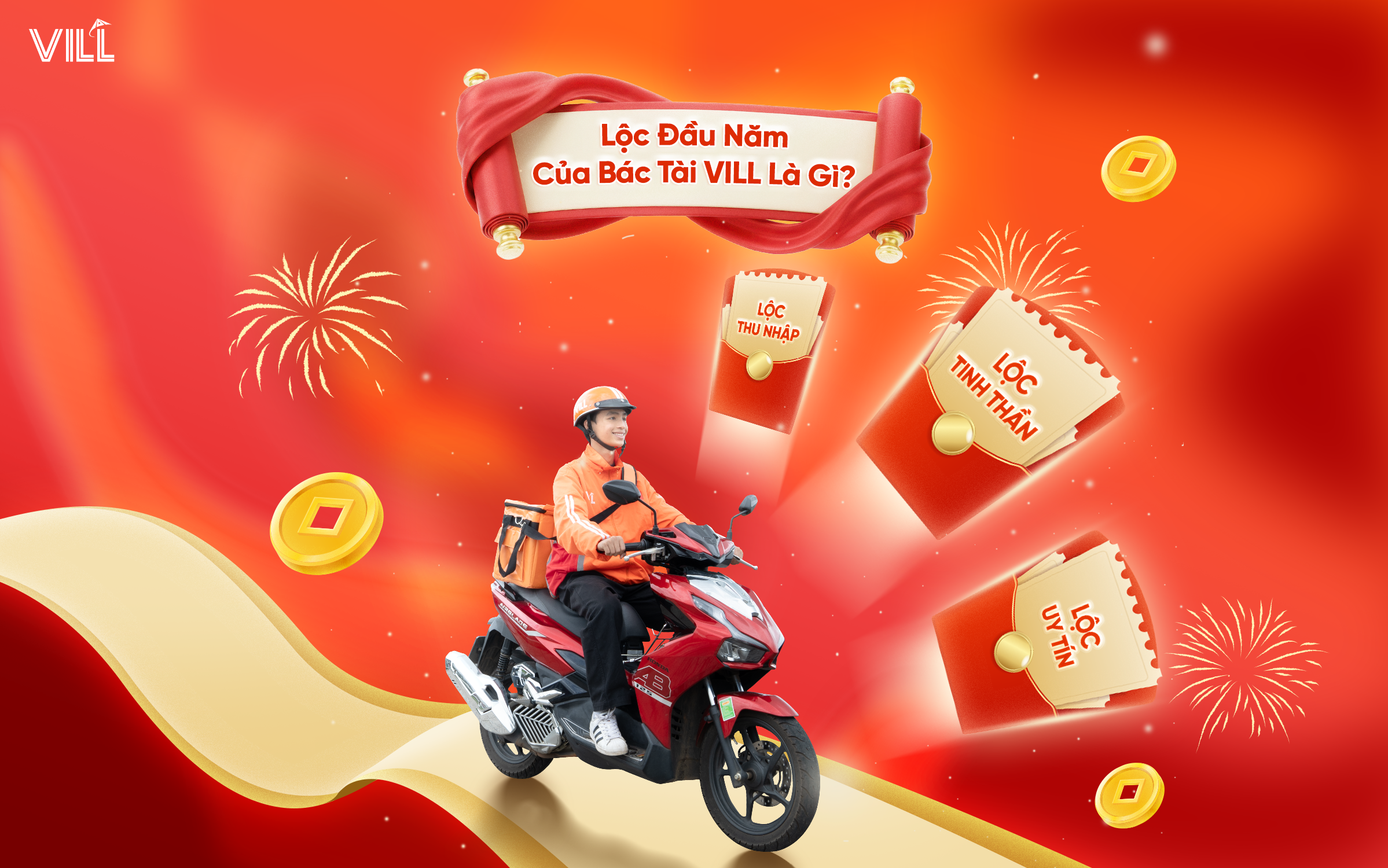 VILL Driver | Lộc đầu năm của bác tài VILL là gì? - Đồ ăn, Giao hàng ...