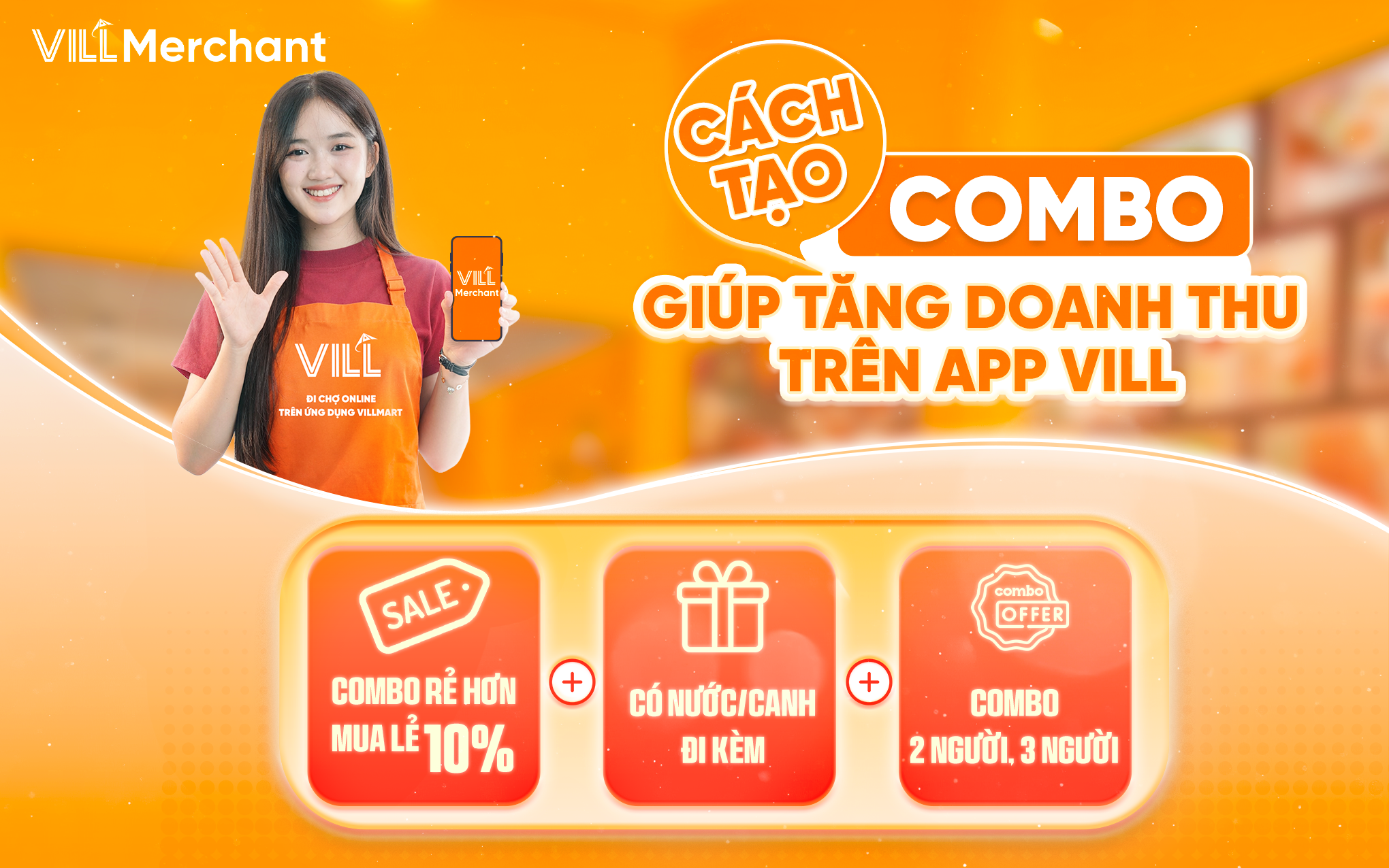 VILL Merchant | Cách tạo combo giúp tăng doanh thu trên app VILL - Đồ ...